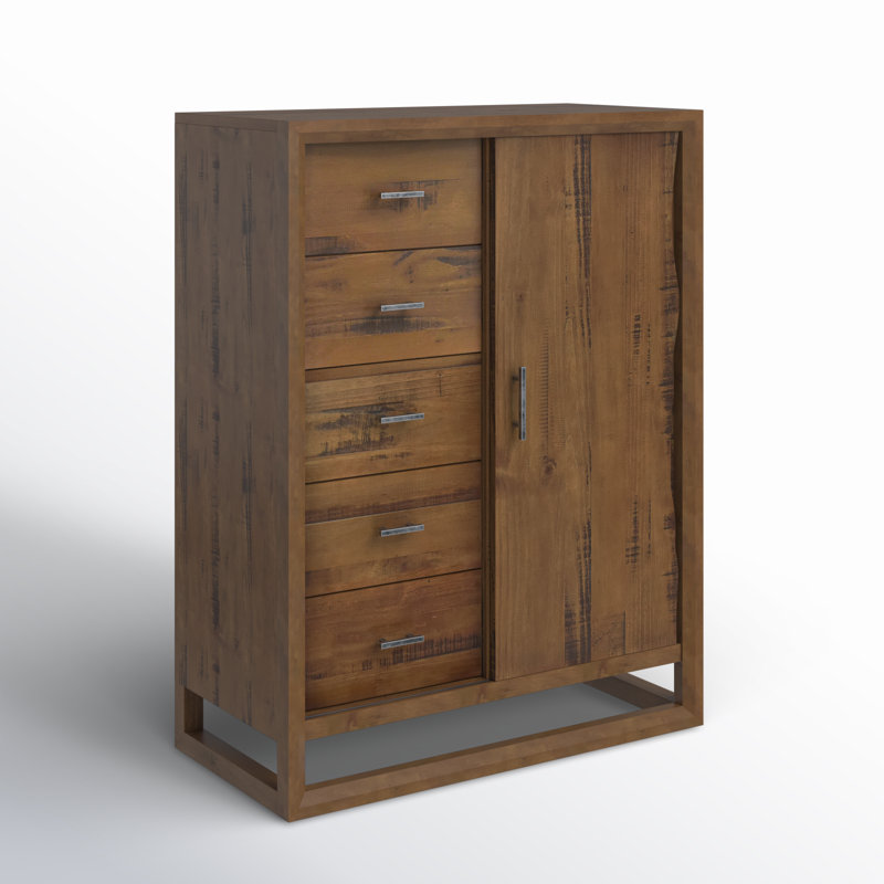 The Twillery Co. Paignt 40 W Solid Wood Gentleman s Chest Wayfair
